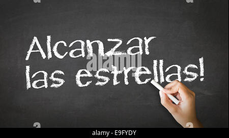 Reach for the stars (In Spanish Stock Photo - Alamy
