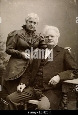 Photograph of Karoline and Bjørnstjerne Bjørnson, taken around 1903 ...