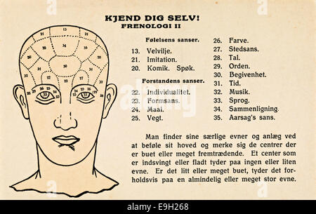 Kjend dig selv! Frenologi I Stock Photo - Alamy