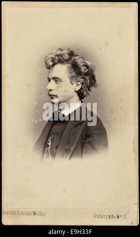 This portrait of Edvard Grieg, Norway’s famous composer, captures the ...