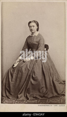 This portrait depicts Gina Krog, a prominent Norwegian women's rights ...