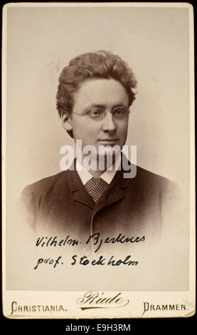 Portrait of Vilhelm Bjerknes (1862-1951), Norwegian meteorologist and ...