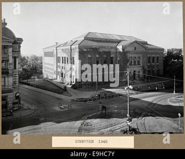 A photograph of the University Library in Oslo (now the National ...