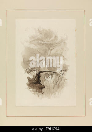 A watercolor painting by Robert Batty depicting a journey to Sneehatten ...