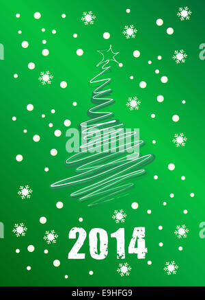 Illustration sign for 2014 New Year Stock Photo - Alamy