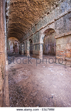 Ancient Roman cisterns at the ancient city of Aptera, in Chania Stock ...