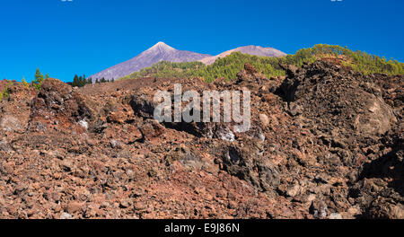 A section of the 1909 aa lava flow of Montana de Chinyero, the most ...