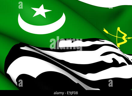 3D Flag of Hunza. 3D Illustration Stock Photo - Alamy