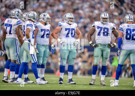 The starting Dallas Cowboys offensive line of Dallas Cowboys tackle ...