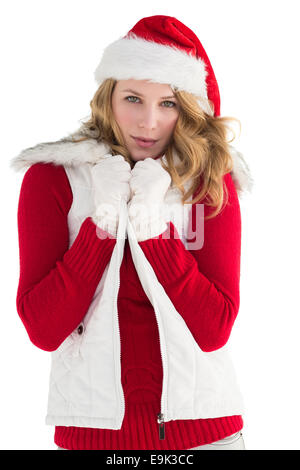 Cute smiling woman in stylish warm clothing at beach Stock Photo - Alamy