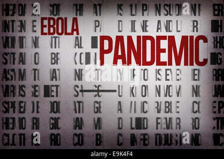 Digitally generated ebola word cluster Stock Photo - Alamy