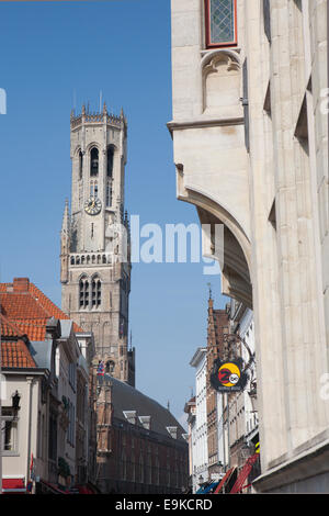 Bruges Belfry Clock Tower Belgium Stock Photo - Alamy