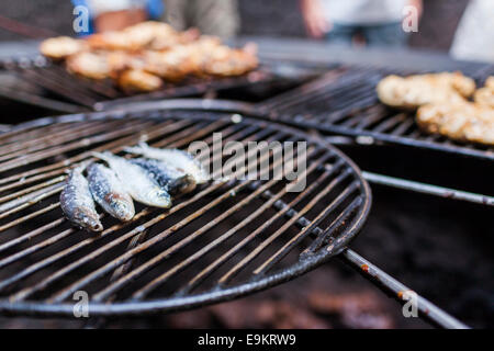 Food being cooked over volcano in Timanfaya National Park, Lanzarote ...