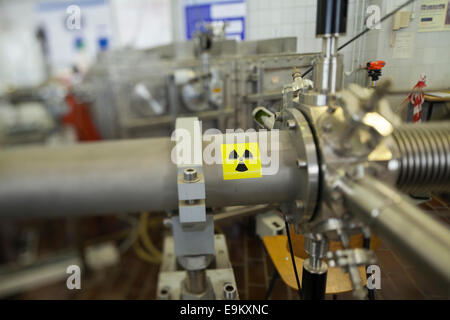 Details of equipment in nuclear lab, ION accelerator Stock Photo - Alamy