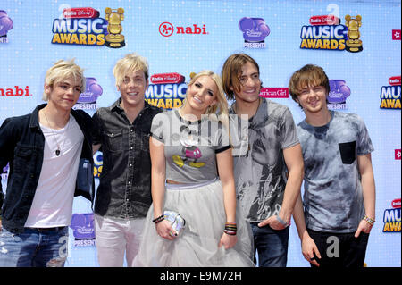 R5 at the 2014 Radio Disney Music Awards held at the Nokia Theatre L.A ...