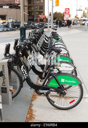 Rental bicycles, Toronto, Canada Stock Photo - Alamy