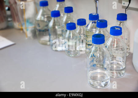 old laboratory with a lot of bottles Stock Photo - Alamy