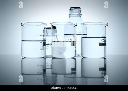 old laboratory with a lot of bottles Stock Photo - Alamy