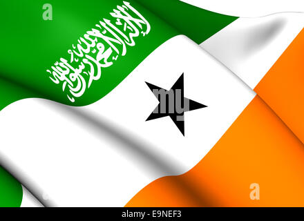 Somaliland flag, three dimensional render, isolated on white Stock ...