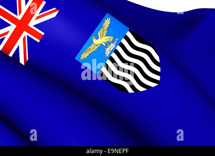 3D Flag of the Northern Rhodesia. Close Up Stock Photo - Alamy