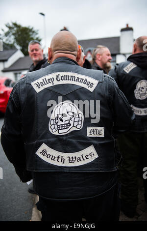'Valley Commandos' south wales motorbike club group 'Biker Bash' meet ...