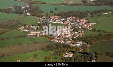 aerial view of North Stainley, a village near Ripon in the Harrogate ...
