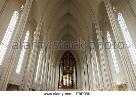 Inside Hallgrimskirkja Church, Reykjavik, Iceland Stock Photo: 50402441 ...