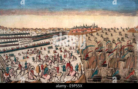 The British surrender at Yorktown, 1781 Stock Photo - Alamy