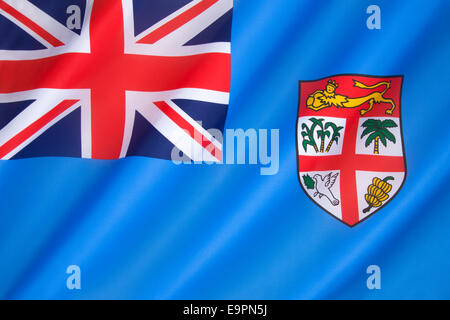 Union Jack flag with Fijian crest, circa 1908, Fiji, maker unknown ...