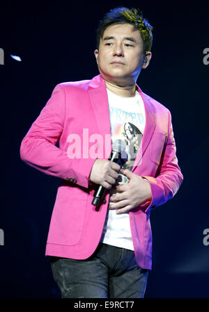 Hong Kong pop singer David Lui, aka Lui Fong, performs live at Casino ...