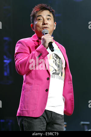 Hong Kong pop singer David Lui, aka Lui Fong, performs live at Casino ...