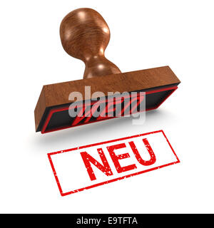 3d render of a rubber stamp, Neu Stock Photo - Alamy