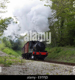 Preserved steam locomotive, 3298, a former LSWR Beattie class loco ...