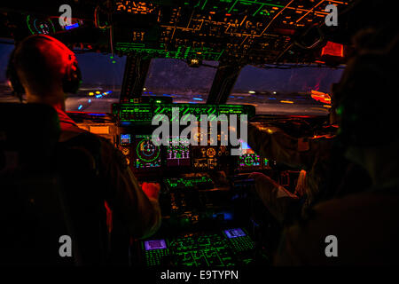 Capts. Matthew Upchurch and Jennifer Nolta take off Oct. 6, 2014, from ...