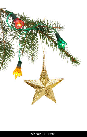 Christmas ornament and lights in the background Stock Photo - Alamy