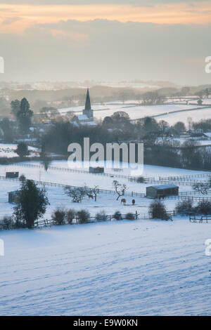 The village of Trellech Stock Photo - Alamy