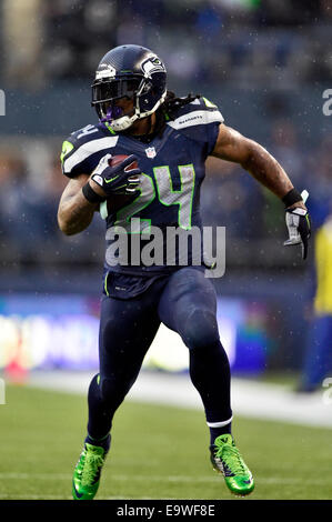 Seattle Seahawks running back George Holani (36) scores a touchdown ...