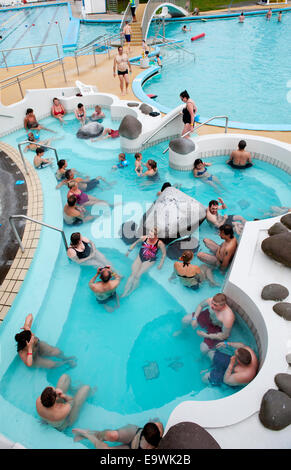Laugardalslaug swimming pool and spa in Reykjavik, Iceland Stock Photo ...