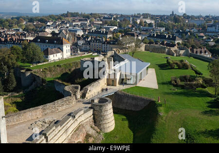 falaise town centre, normandy, france Stock Photo - Alamy