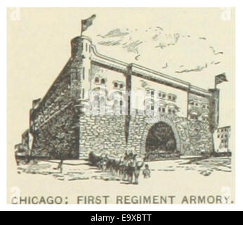 This 1891 illustration depicts the First Regiment Armory in ...
