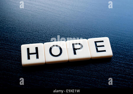 Alphabet Blocks spelling word hope Stock Photo - Alamy