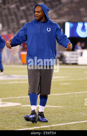 Indianapolis Colts linebacker Jerrell Freeman rides to the dorm on a ...