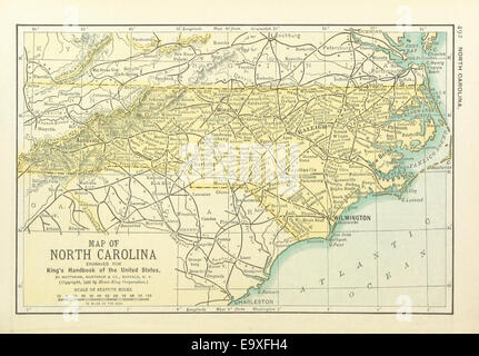North Carolina, state of United States of America. Low resolution ...