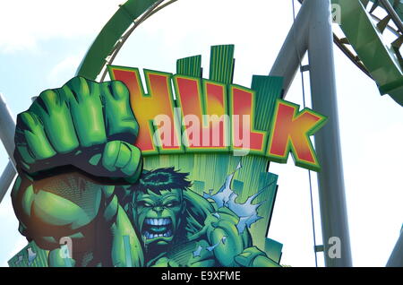 The Incredible Hulk Ride, at Marvel Super Hero Island, Islands of ...