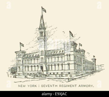 This 1891 illustration shows the Seventh Regiment Armory in New York ...