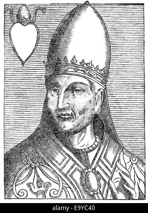 Pope Theodore I or Theodorus I, Papst Theodor I Stock Photo - Alamy