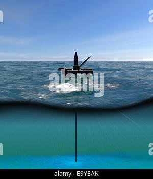 Offshore oil rig drilling platform concept Stock Photo - Alamy
