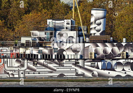 The WWI warship HMS President (1918) which has become a public art work ...