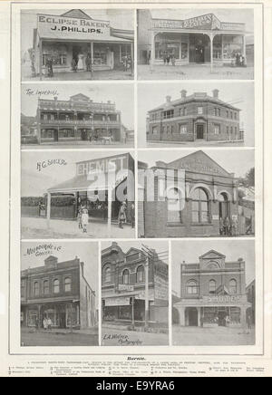 A historical photograph of Burnie, Tasmania, taken in 1919, showing the ...