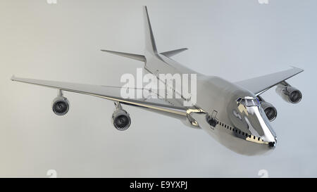Vector airplane boeing 747 Stock Photo - Alamy